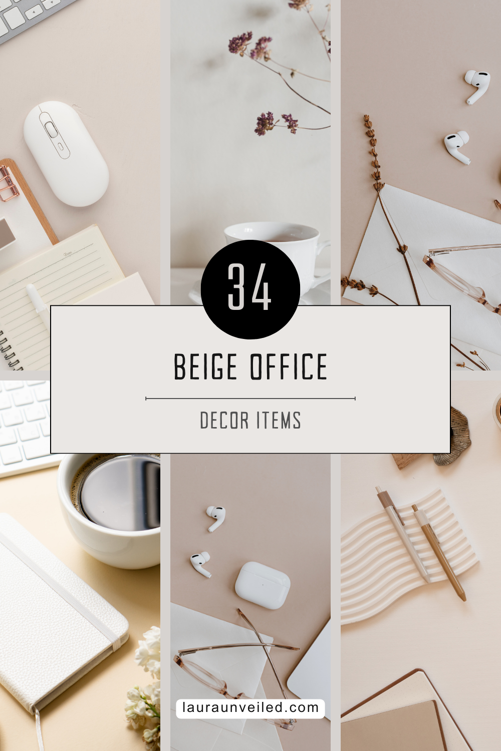 34 Practical Beige Office Decor Items That You’ll Love